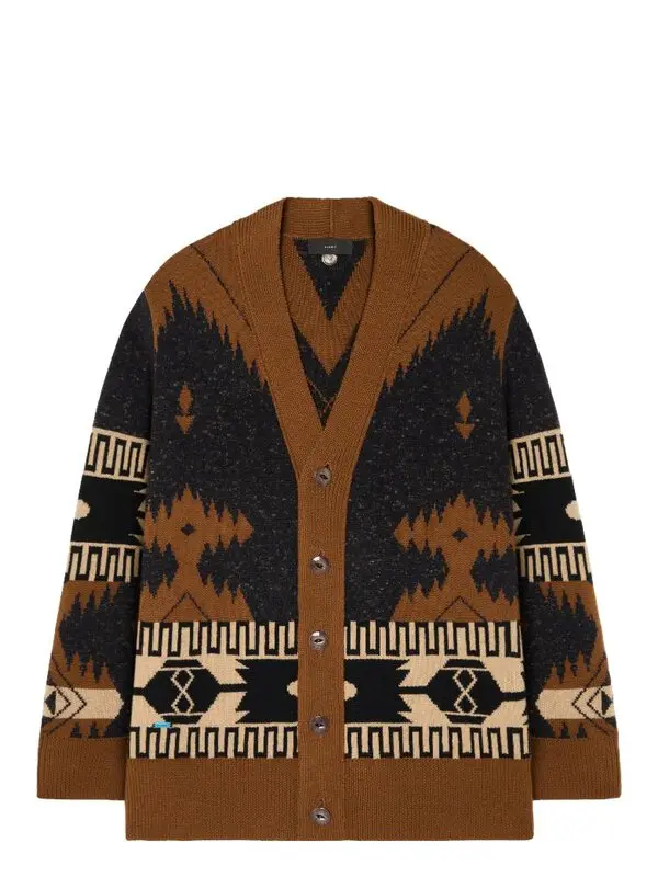 Alanui Dreamscape Icon Knitted Cardigan - Black-dakar