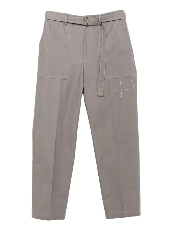 Sacai Belted Trousers - Gray