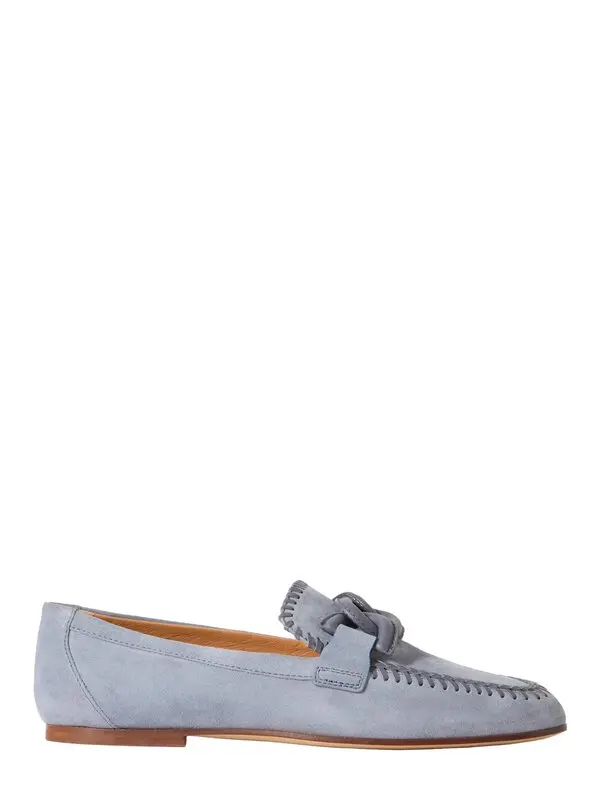 TOD'S Logo Chain Loafers - Blue