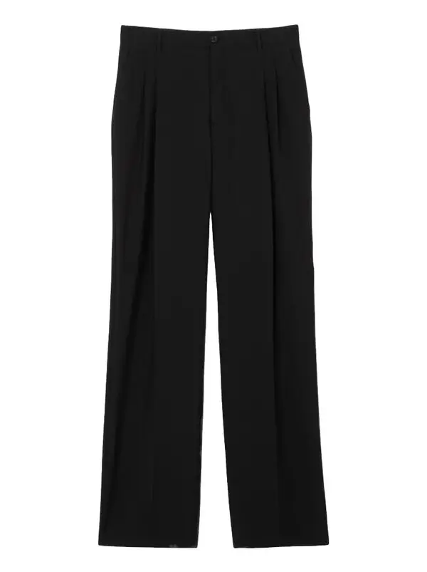 Burberry Tailored Pleated Trousers - Black