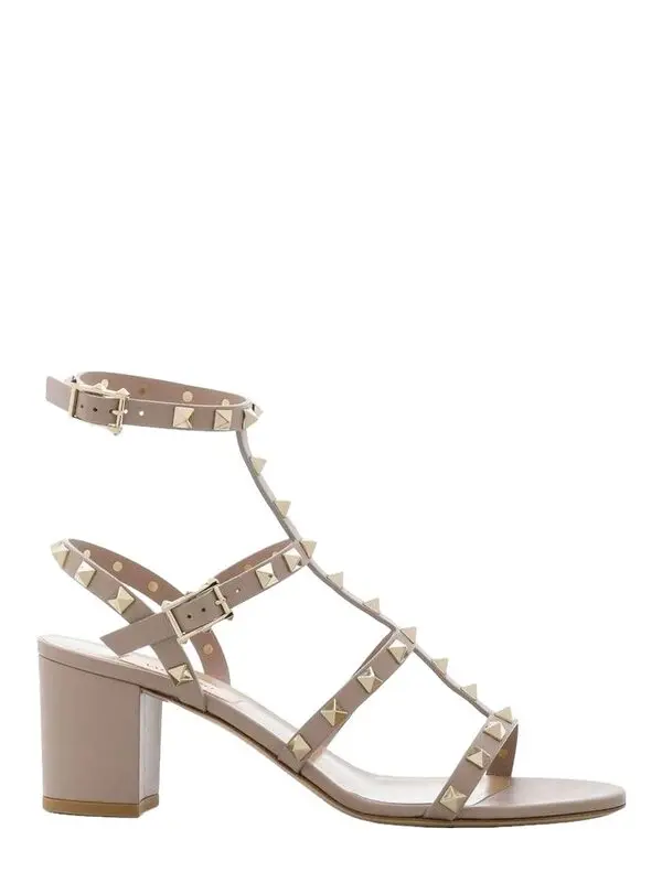 Valentino Garavani Rockstud Caged Sandals - Nude