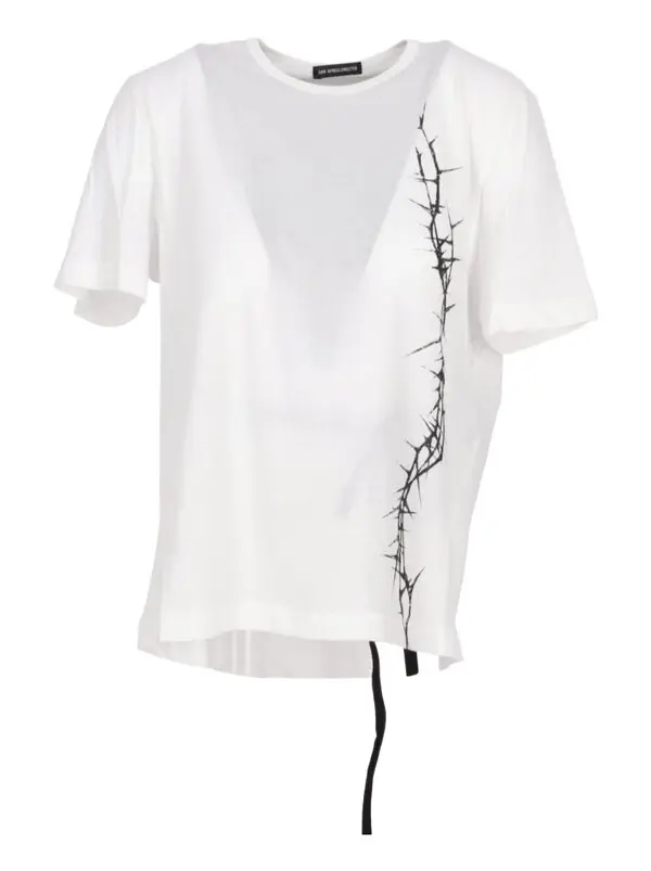 ANN DEMEULEMEESTER Graphic Print T-shirt - White