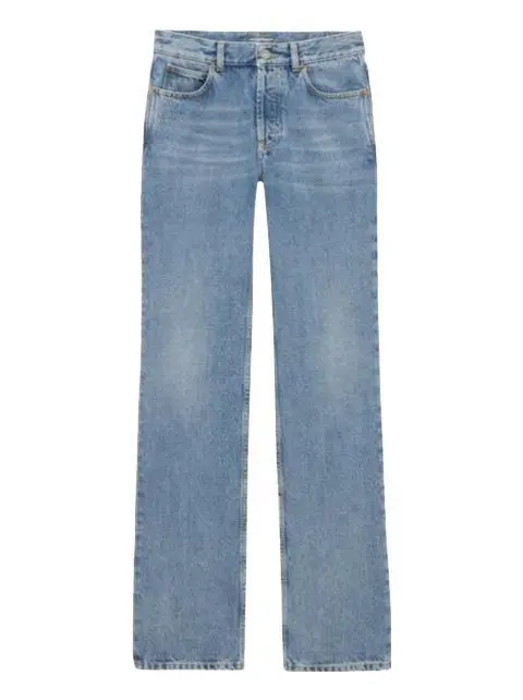 Saint Laurent Nico Low-rise Straight Leg Jeans - Blue