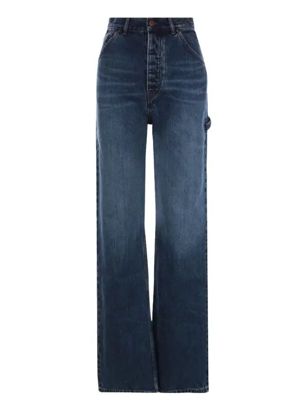 Chloé Vintage Straight-leg Jeans - Blue