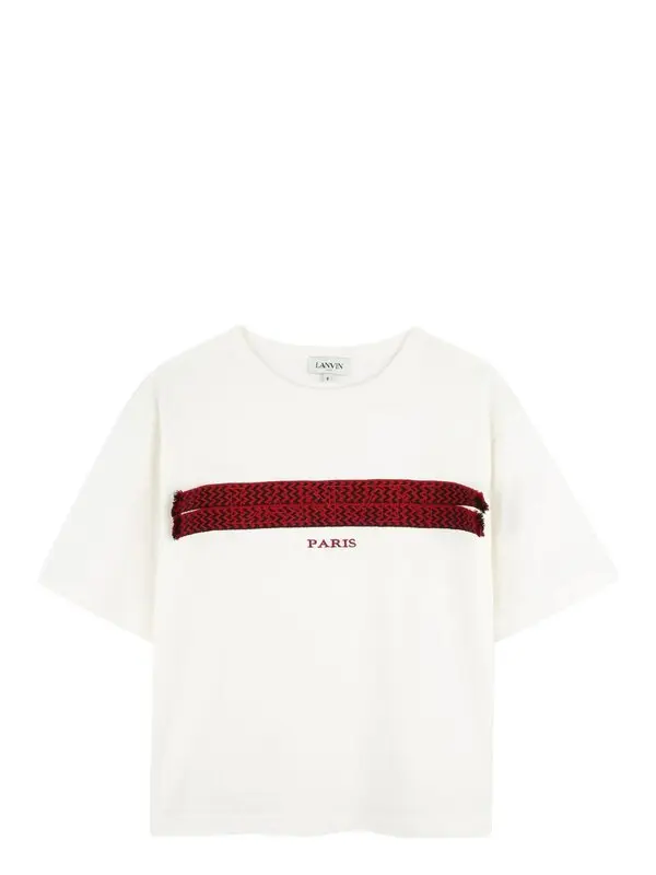 LANVIN Graphic Printed Crewneck T-shirt - White