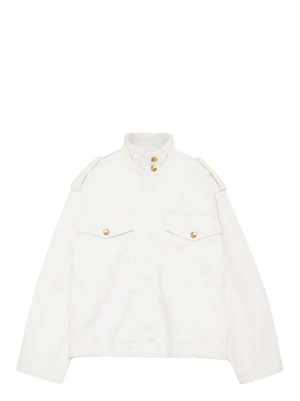 ANINE BING Long-sleeved Casual Jacket - Ivory