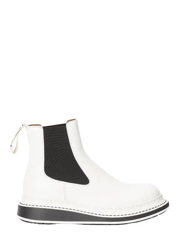 Loewe Chelsea Boot In Calfskin - White
