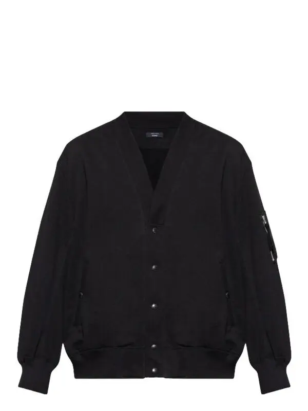Comme Des Garçons V-neck Casual Jacket - Black