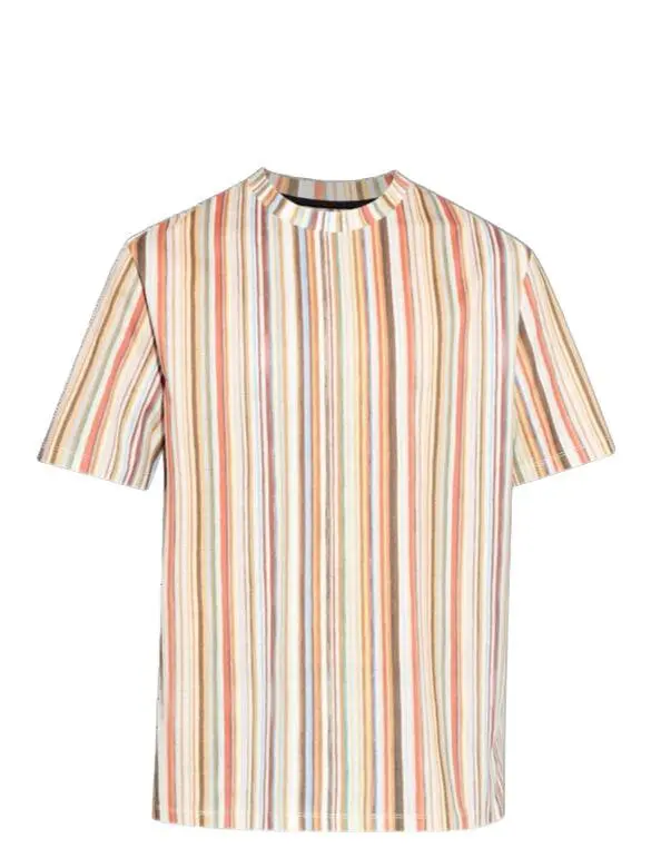 Paul Smith Painted Signature Stripe T-shirt - Nude