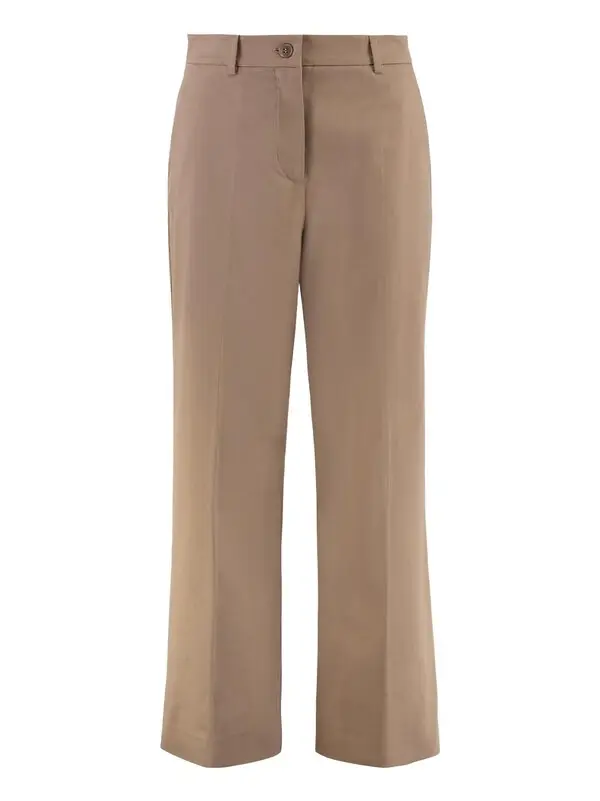 Max Mara Tailored Belted Slacks - Brown