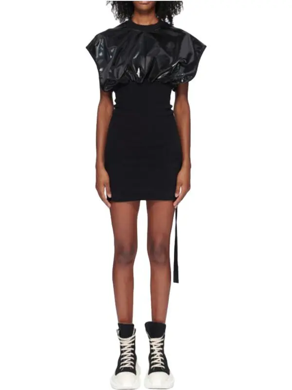 Rick Owens Logo Mini Tommy Dress - Black