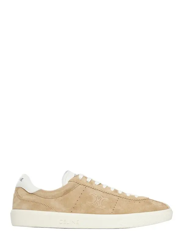 Celine Lace-up Perforated Sneakers - Light Brown