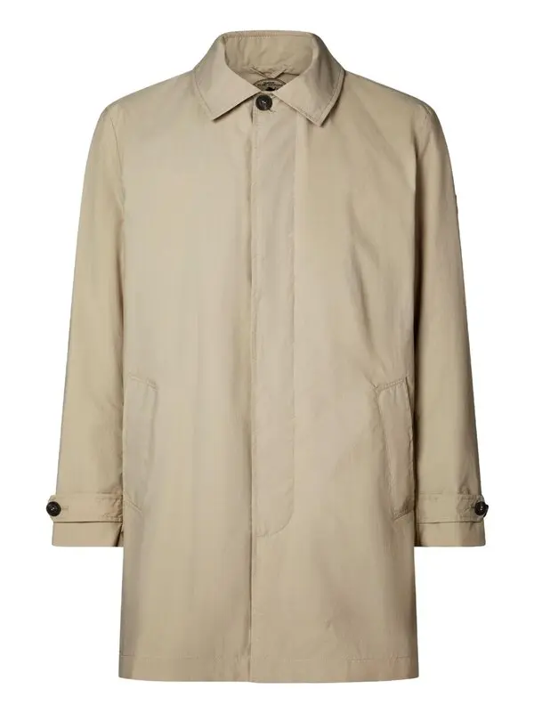 SAVE THE DUCK Long-sleeved Single-breasted Coat - Nude