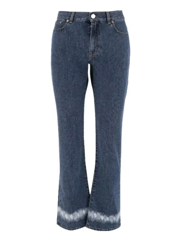Valentino Garavani Belt Ring Denim Trousers - Blue
