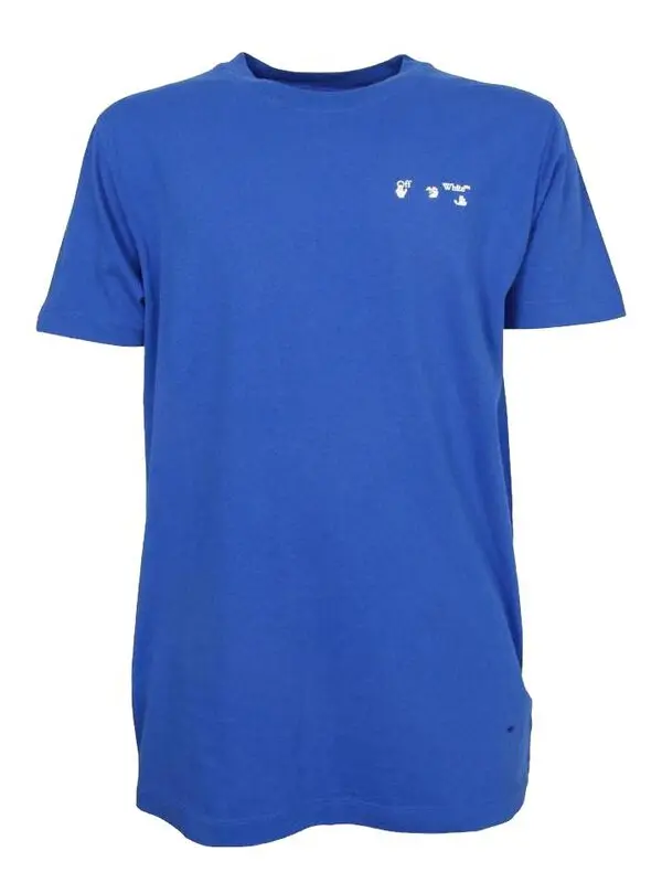 Off-White Chest Logo-print T-shirt - Blue