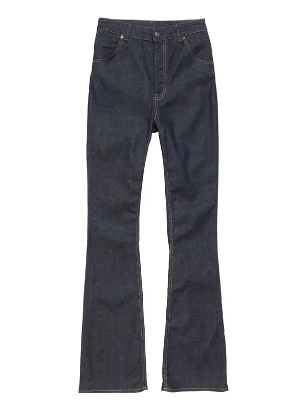 Acne Studios Bow Detail Flared Trousers - Black