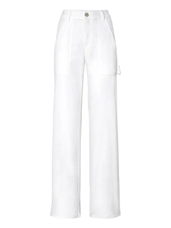 Jacob Cohen Patch Pocket Trousers - White