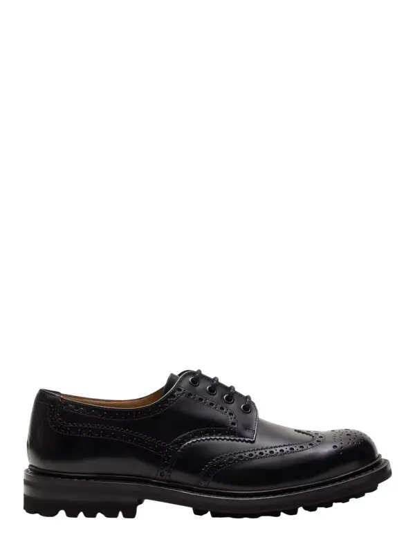 Church's Brogue Leather Derby Shoes - Black