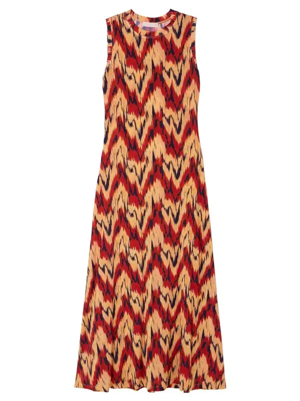 Ulla Johnson Orla Printed Stretch-jersey Midi Dress - Red