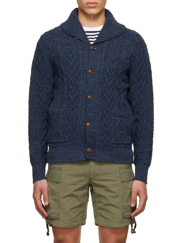 Ralph Lauren Shawl Collar Cardigan - Black