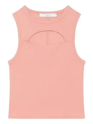 IRO PARIS Pina Cut-out Tank Top - Pink