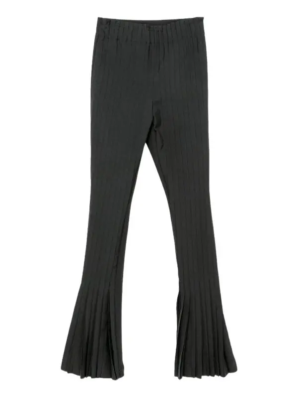 Sacai Pleated Logo Casual Pants - Black