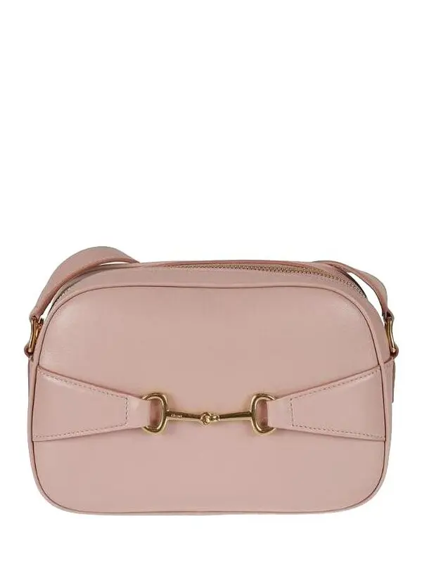 Celine Camera Bag With Gold Tone Hardware - Nude