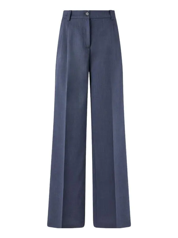 Pinko Tailored Palazzo Trousers - Blu Navy