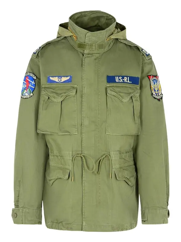 Polo Ralph Lauren Patch Detail Hooded Jacket - Green