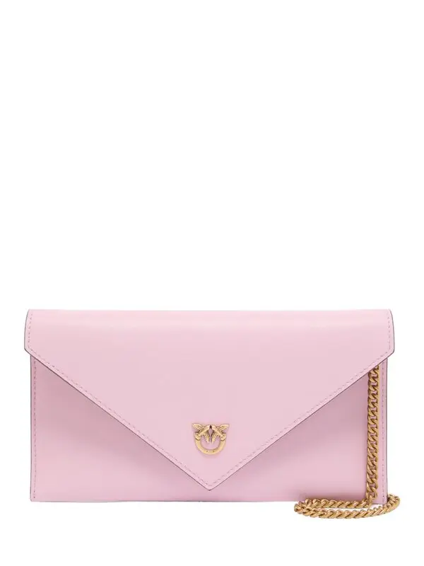 Pinko Love Birds Chain-linked Clutch Bag - Pink