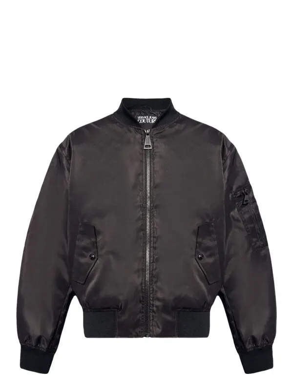 Versace Baroque Print Bomber Jacket - Black