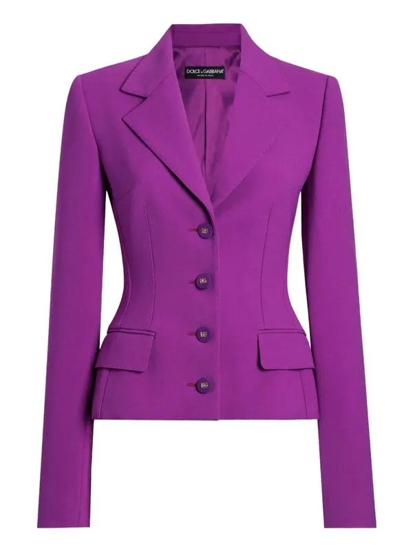 Dolce & Gabbana Wool Blazer - Purple