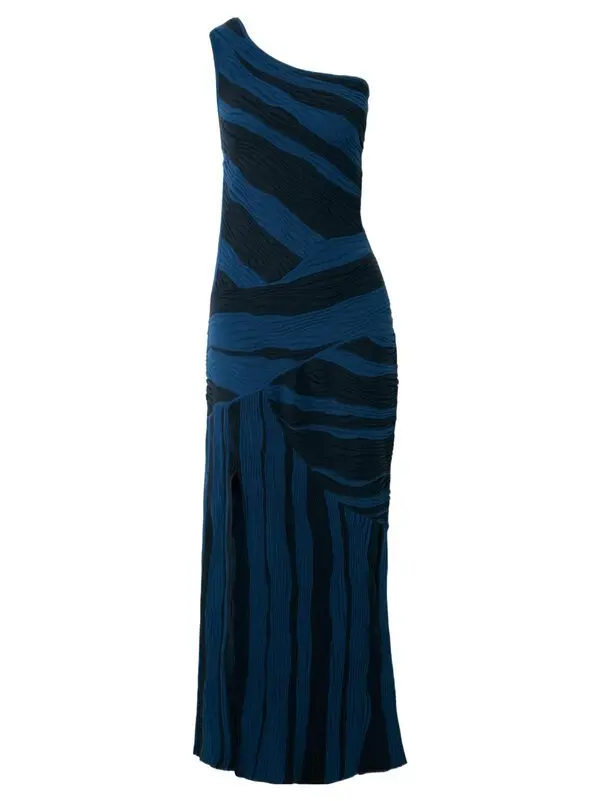 DONDE ESTEBAN Magdalena One-shoulder Ribbed Maxi Dress - No