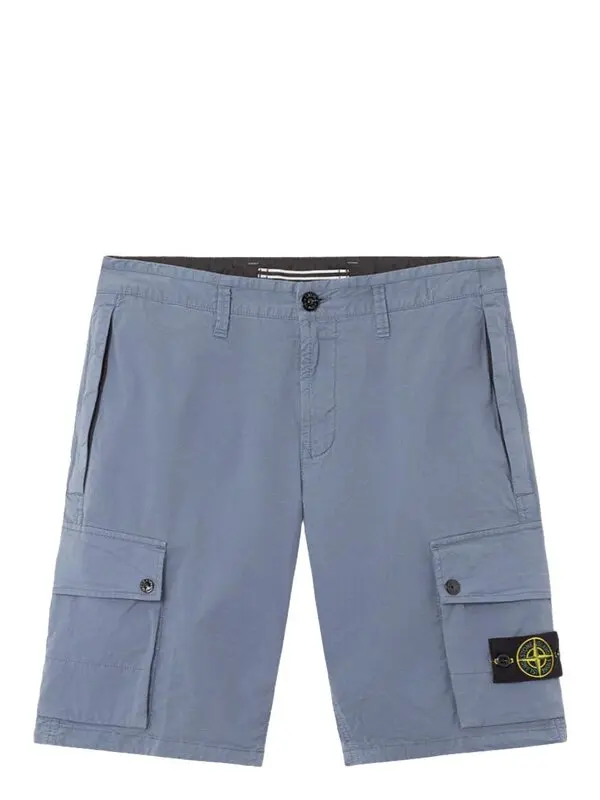 Stone Island Belt-loop Shorts - Avio Blue