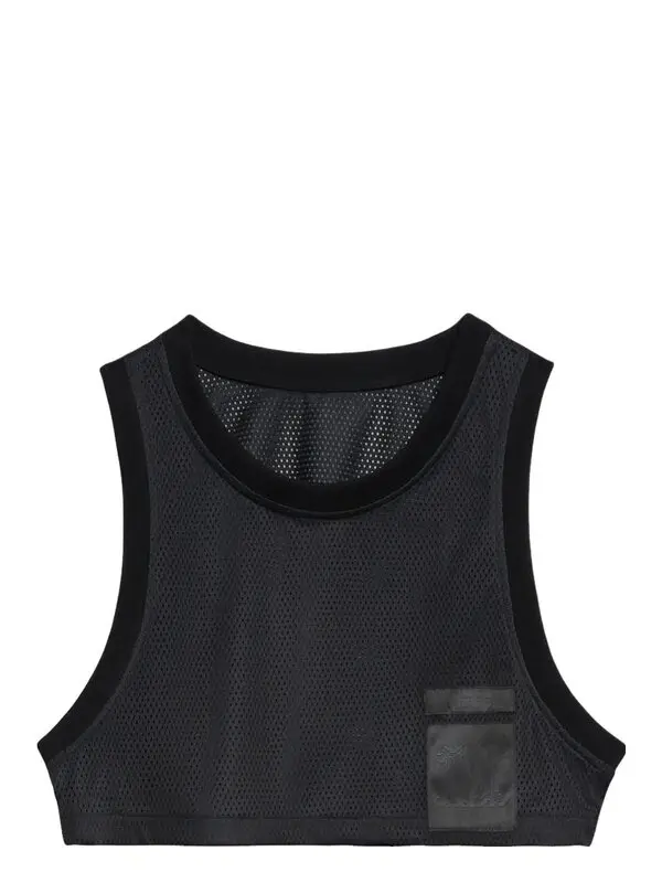 Max Mara Mesh Logo Vest - Black