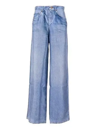 PIERRE-LOUIS MASCIA Belt Loop Denim Trousers - Blue