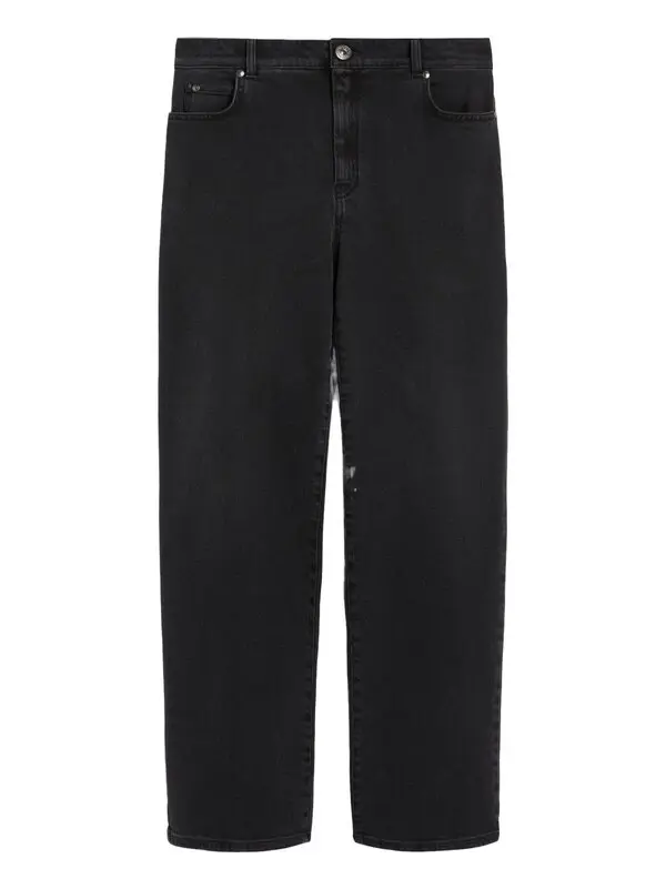 Max Mara Cinese Straight Leg Jeans - Black