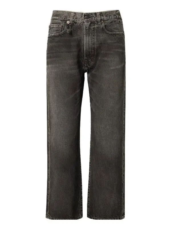 R13 Distressed Low-rise Boyfriend Jeans - Black