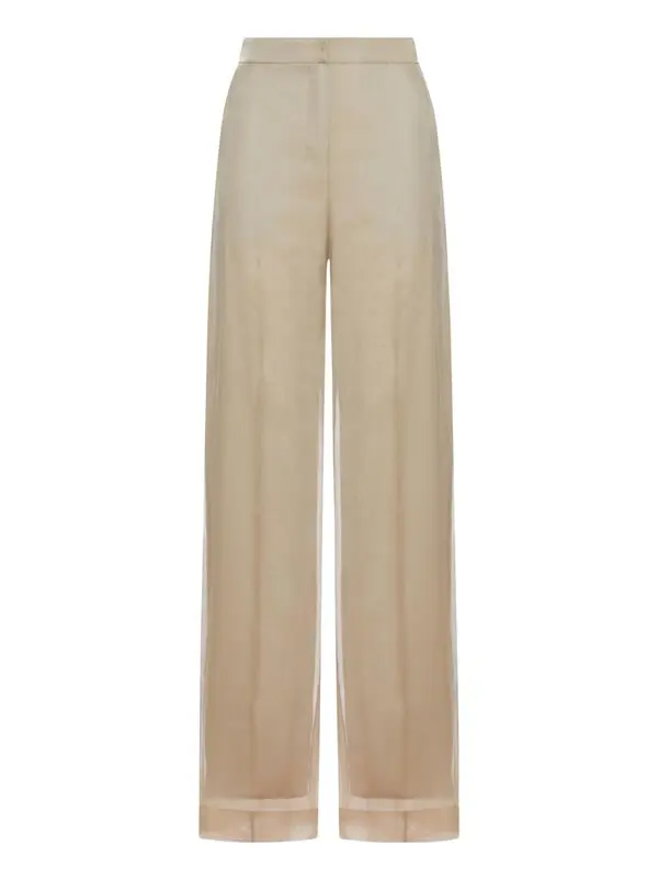 Max Mara Wide-leg Tailored Trousers - Sand