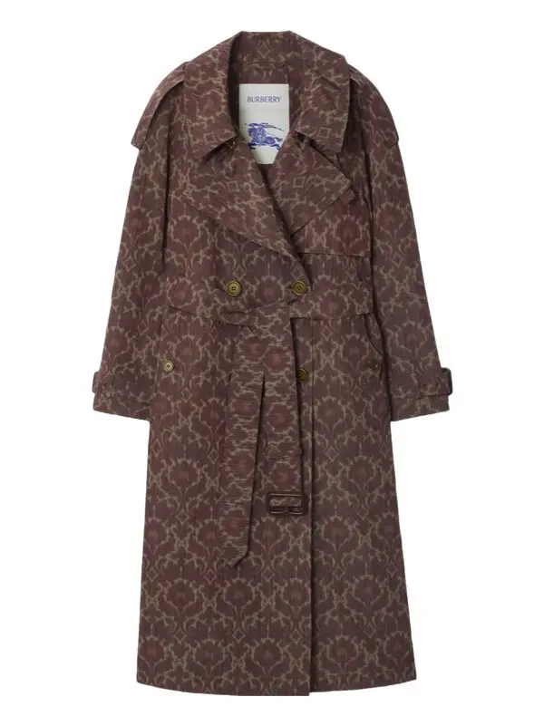 Burberry Long Baroque Fitzrovia Trench Coat - Duchess Red