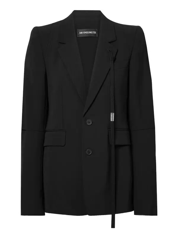 ANN DEMEULEMEESTER Rachele" Twill Blazer - Black