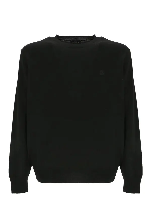 Etro Crewneck Knitted Jumper - Black