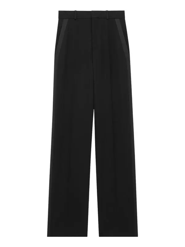 Saint Laurent High-rise Tuxedo Pants - Black