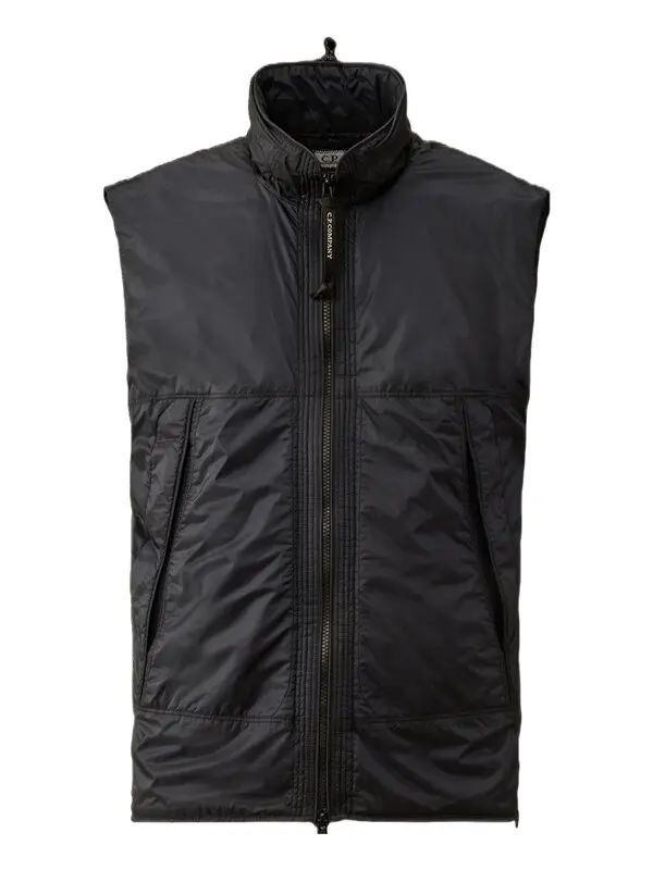 C.P. COMPANY Zip-up Sleeveless Gilet - Black