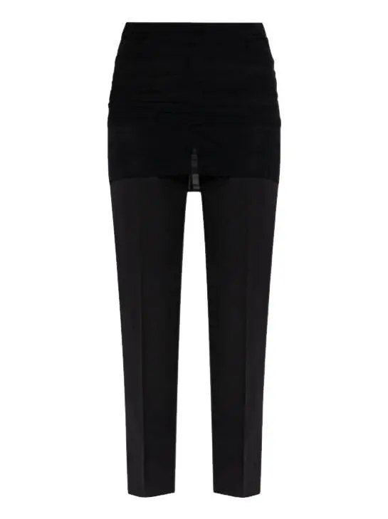 MAISON MARGIELA Draped Layer Trousers - Black