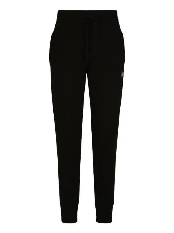 Dolce & Gabbana Dolce Gabbana Knitted Jogging Pants - Black
