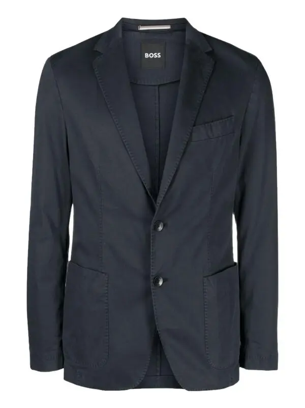Hugo Boss Single-breasted Blazer - Black