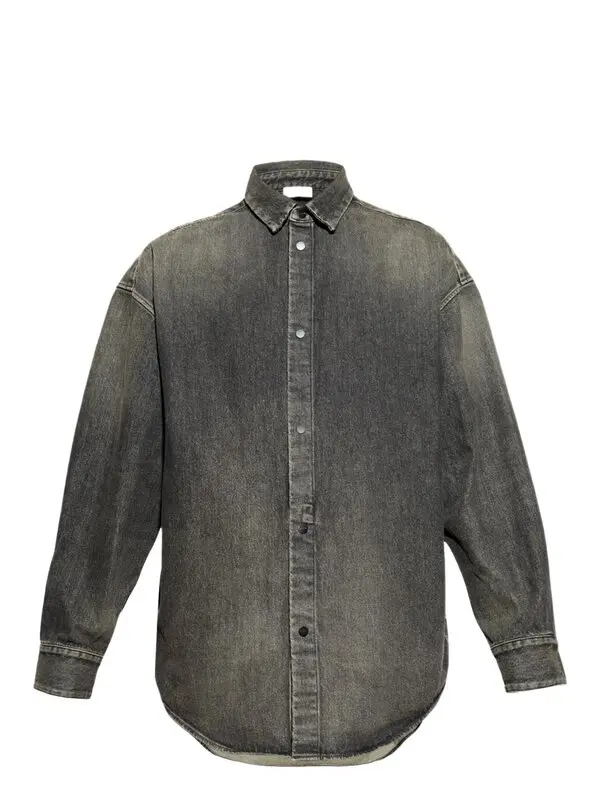 Fear Of God Long Sleeved Denim Overshirt - Black