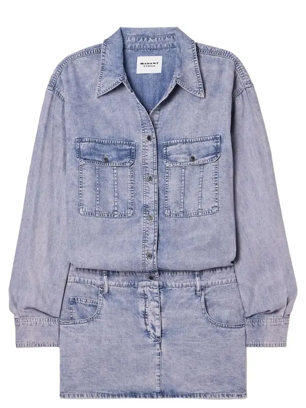 Isabel Marant Étoile Long-sleeved Denim Shirt Dress - Blue