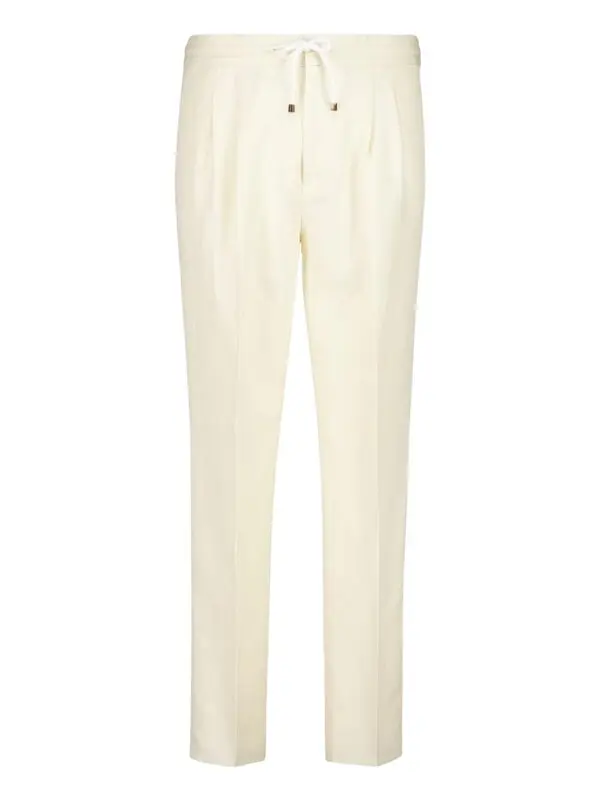 Brunello Cucinelli Drawstring Trousers - Cream